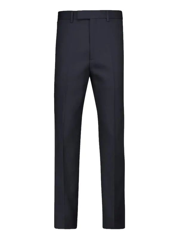 Gucci Cropped Cotton Pants - Blue