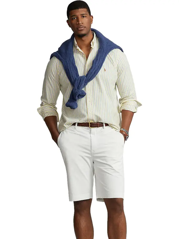 Ralph Lauren Stretch Classic Fit Chino Short - Deckwash White