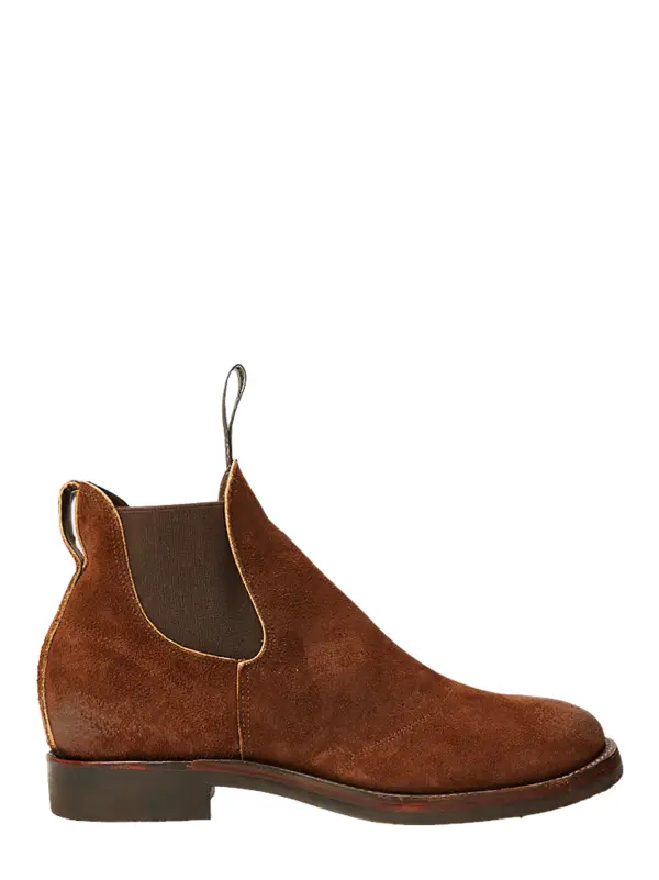 Ralph Lauren Suede Chelsea Boots - Brown