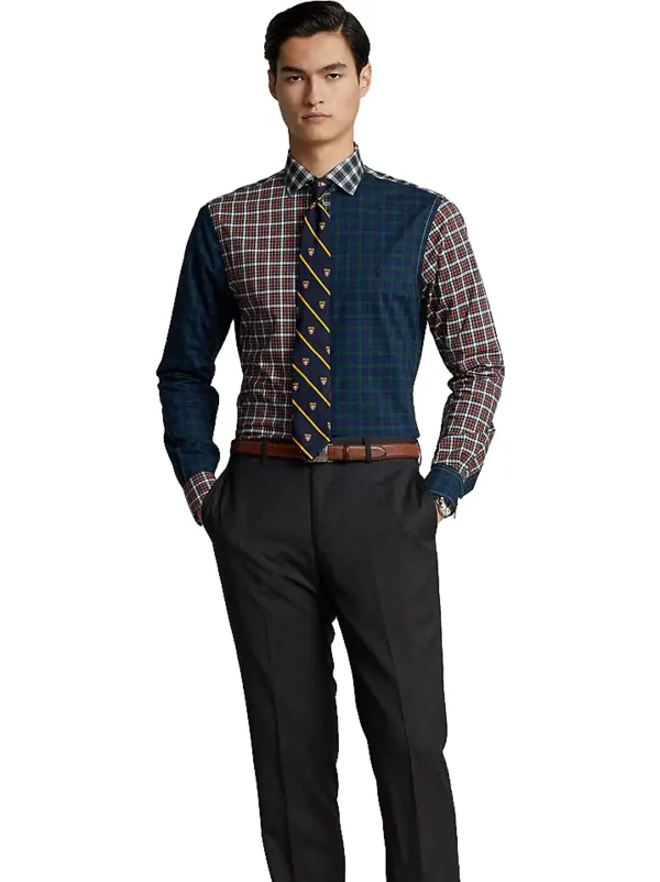 Ralph Lauren Slim Fit Wool Twill Trousers - Charcoal