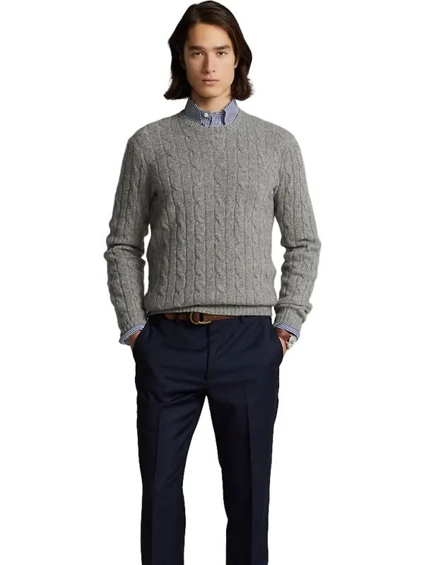 Ralph Lauren Slim Fit Wool Twill Trousers - Classic Navy