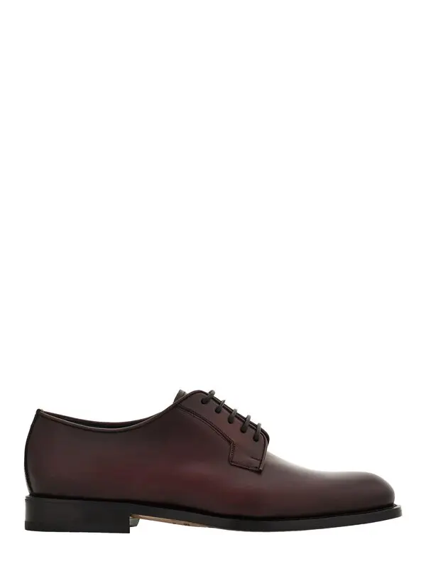 FERRAGAMO Derby Shoe - Red