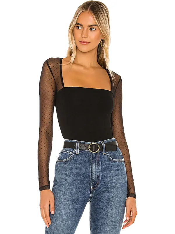 LOVERS AND FRIENDS Elisabetta Bodysuit - Black