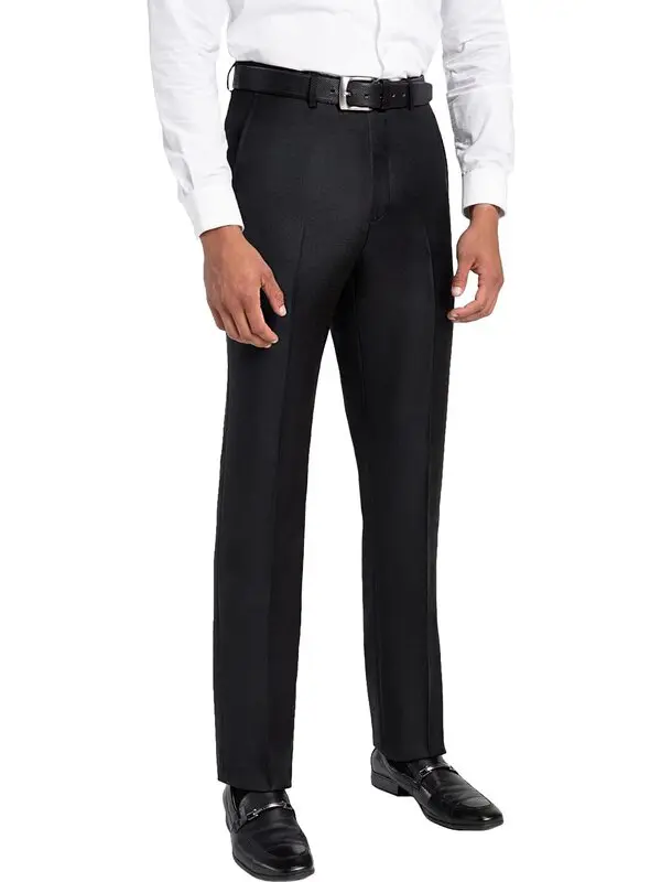Santorelli Loro Piana Wool Trousers - Black