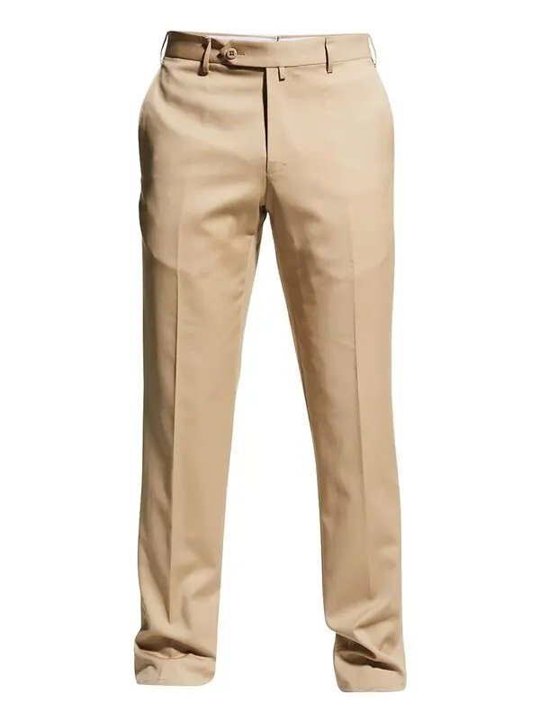 Zanella Parker Wool Trousers - Dark Beige