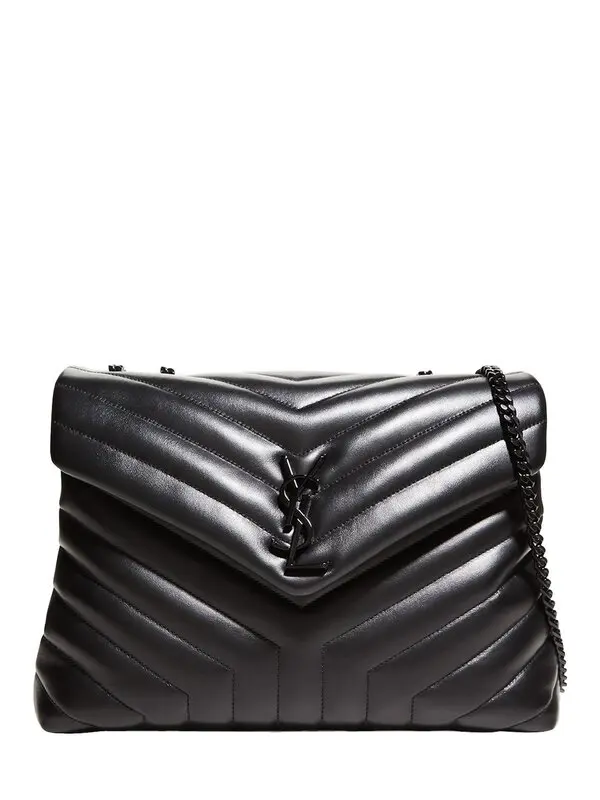 Saint Laurent Loulou Medium Shoulder Bag - Black