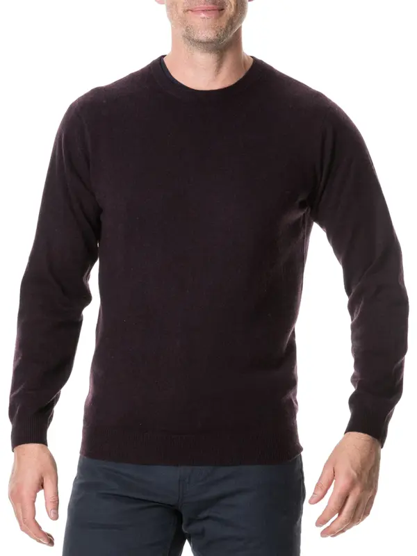 Rodd & Gunn Optim Wool-cashmere Sweater - Black Fig