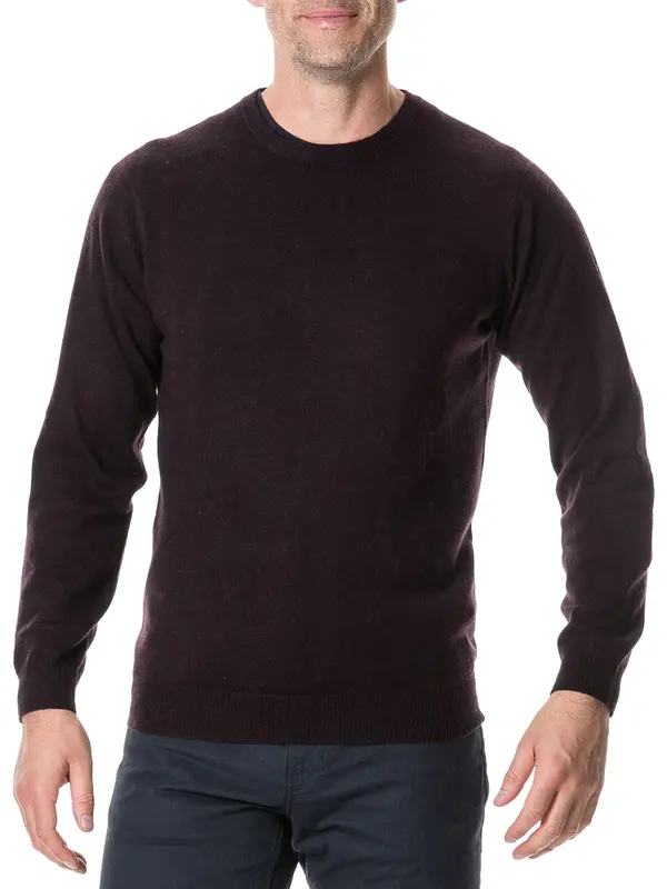 Rodd & Gunn Optim Wool-cashmere Sweater - Black Fig