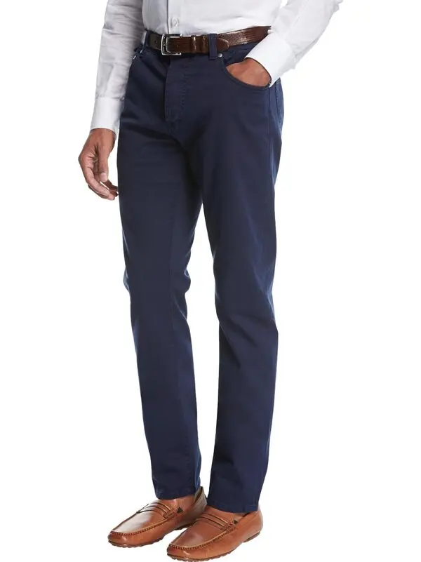 Isaia Regular Fit Denim Jeans - Navy
