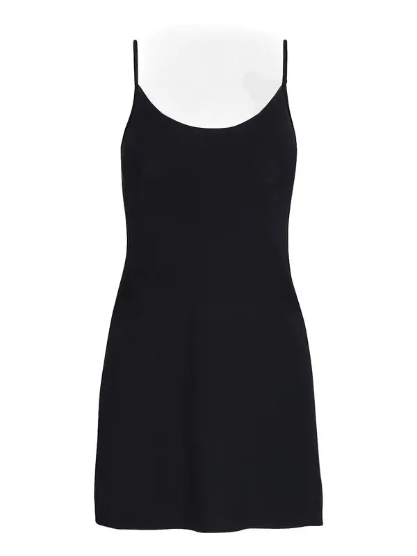 Commando Scoop-neck Mini Camisole Slip - Black