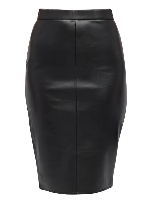 AS By DF Port Elizabeth Recycled Leather Pencil Skirt - Black