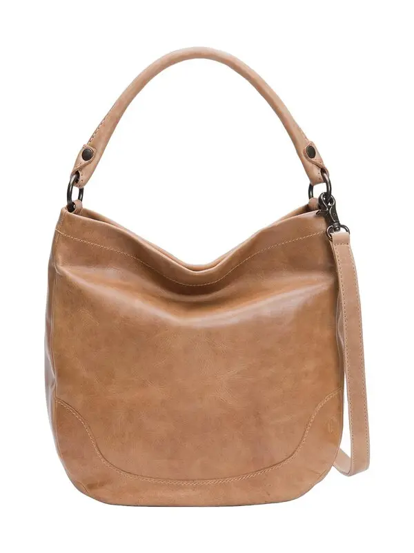 Frye Melissa Leather Hobo Bag - Beige