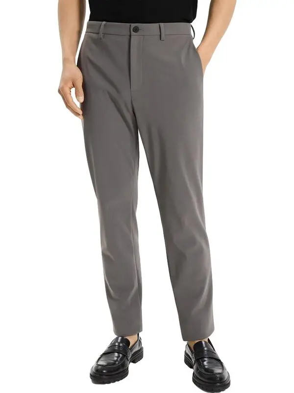 Theory Zaine Precision Ponte Knit Trousers - Carbon - Bax