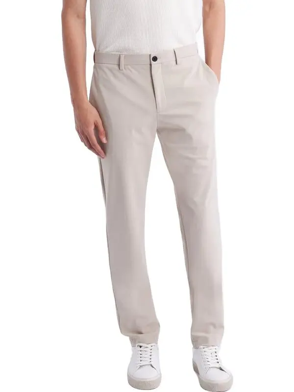 Theory Zaine Precision Ponte Knit Trousers - Earl Grey