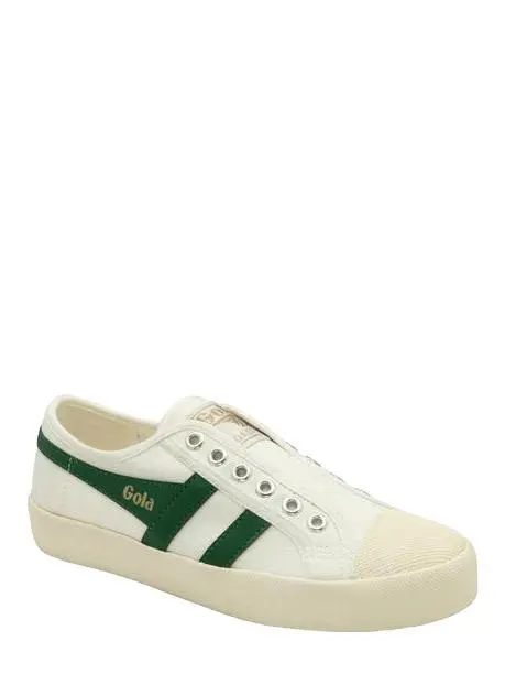 Gola Coaster Slip-on Sneaker - Off White/ Green