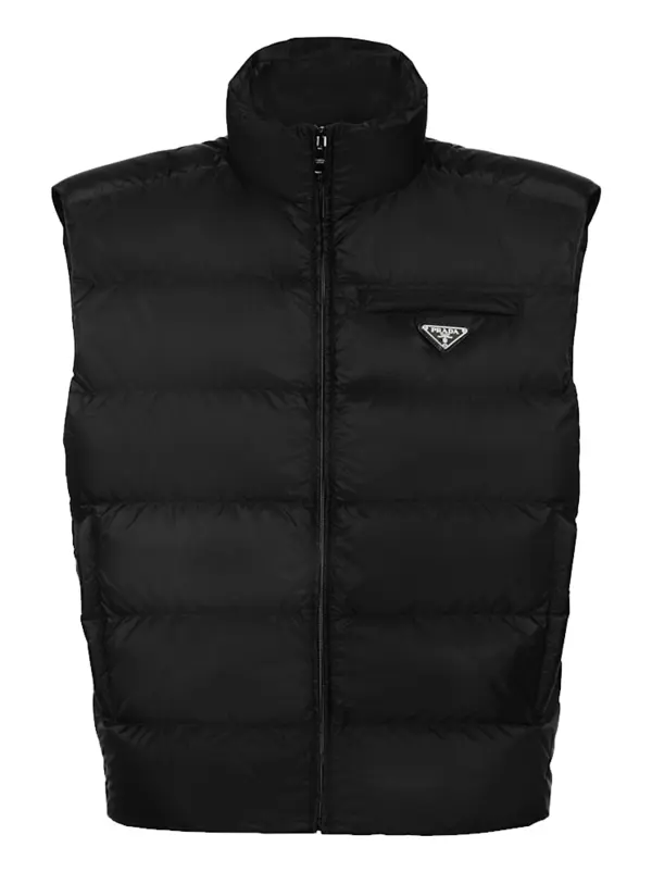 Prada Re-nylon Down Vest - Nero