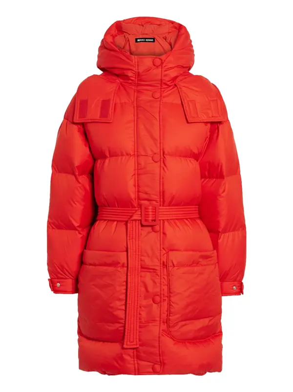IENKI IENKI Killer J Belted Quilted Down Coat - Red
