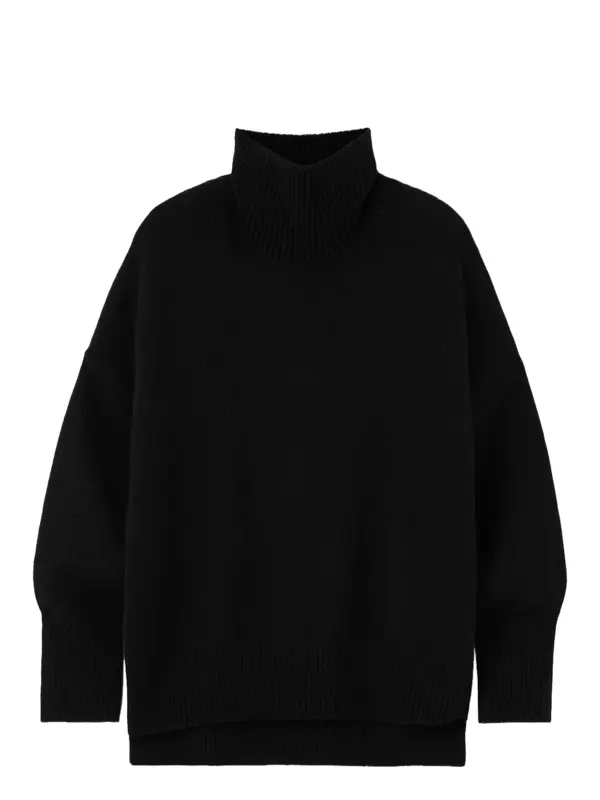LISA YANG Heidi Cashmere Turtleneck Sweater - Black