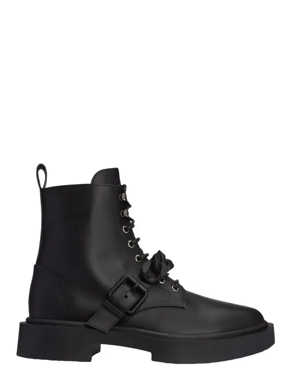 GIUSEPPE ZANOTTI Adric Chain-trim Ankle Boots - Black