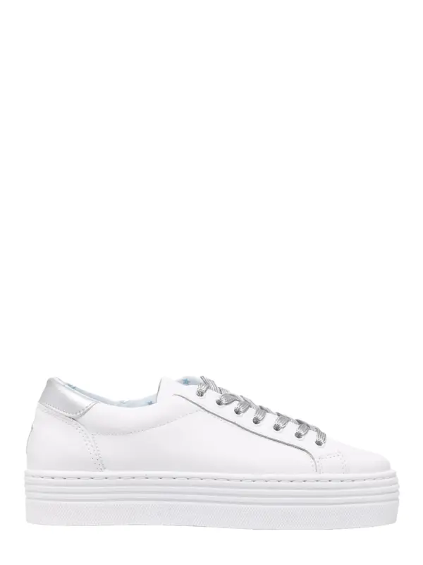 CHIARA FERRAGNI Star-patch Lace-up Sneakers - White