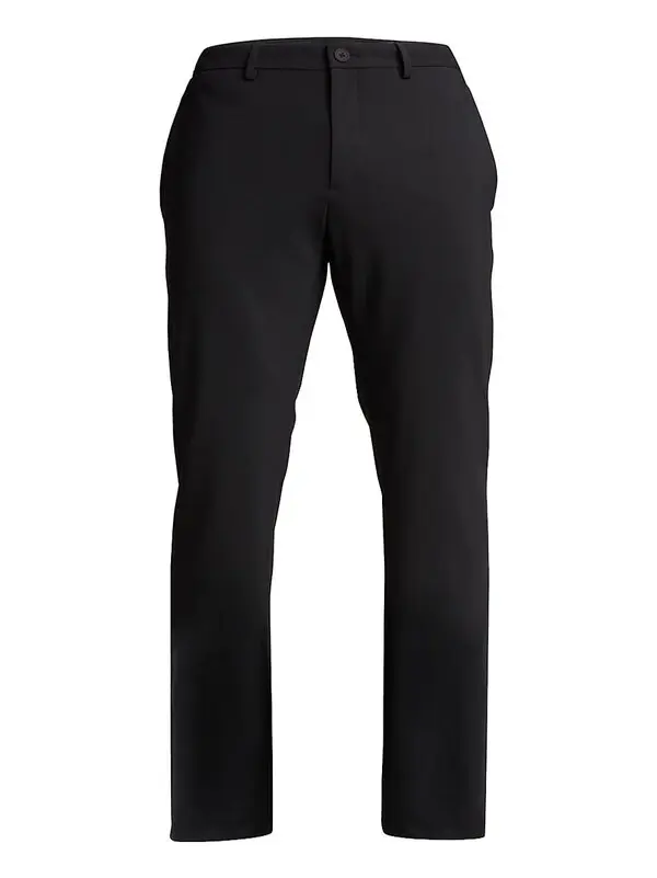 Theory Zaine Precision Ponte Slim-straight Chino-style Pants - Blk