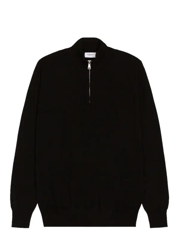 GHIAIA Quarter Zip - Black
