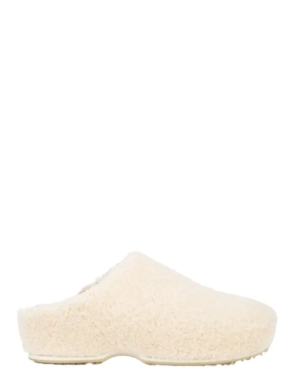 Rosetta Getty Shearling Mules - White