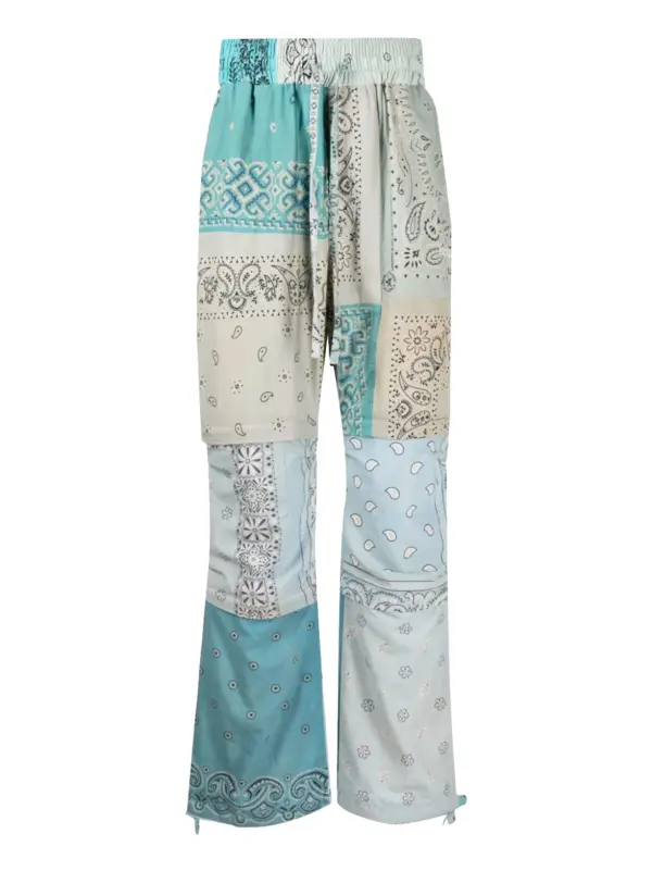 Readymade Bandana-print Straight Trousers - Blue
