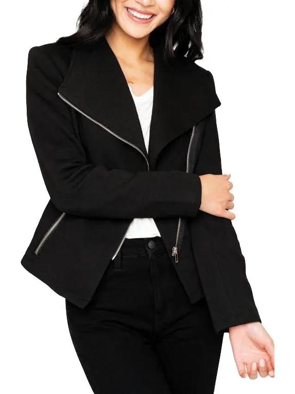 GIBSONLOOK Knit Moto Jacket - Black