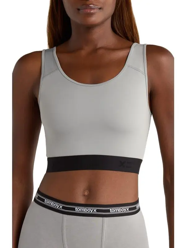 TOMBOYX Compression Top - Ultimate Gray