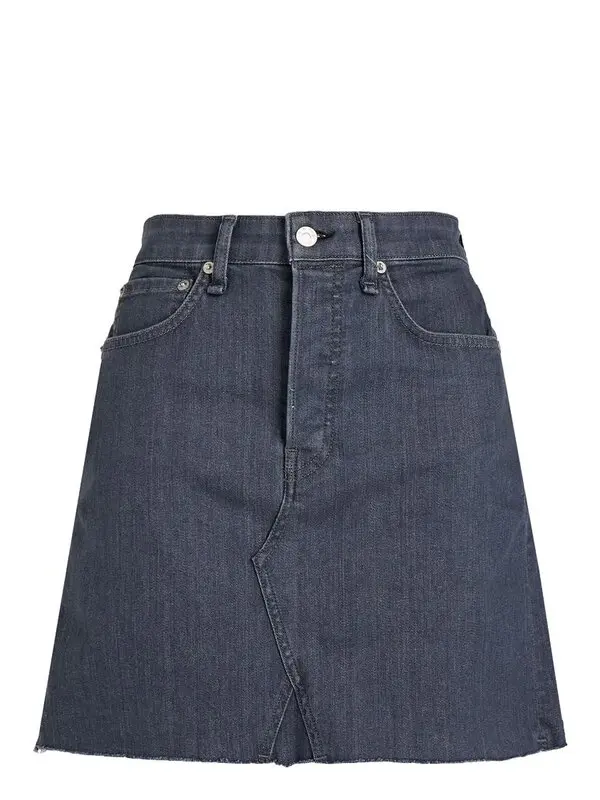 Rag & Bone Denim Mini Skirt - Dark Gray