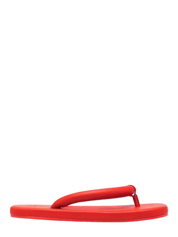Camper Hastalavista Leather Flip Flops - Red