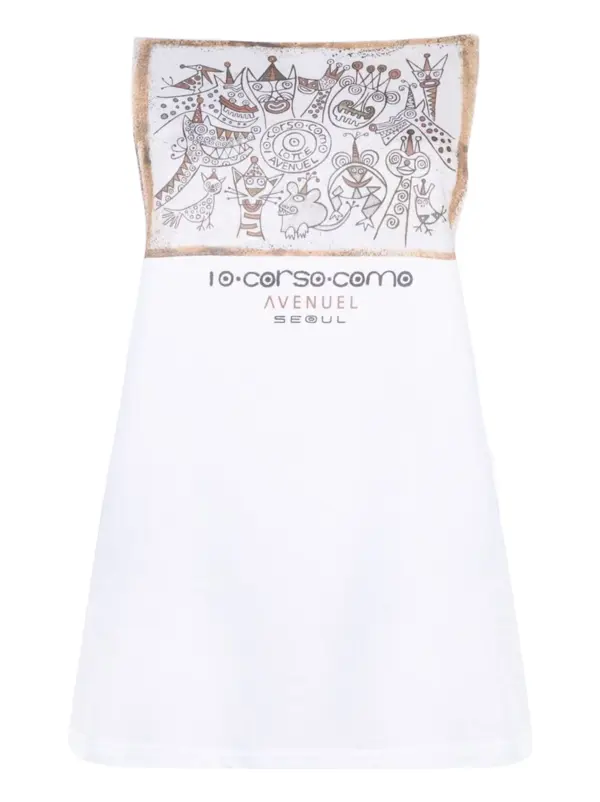 10 CORSO COMO Seoul Shop Print T-shirt - White