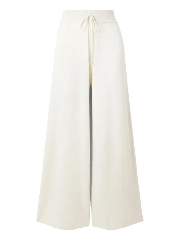 LISA YANG Sofi Cashmere Wide-leg Pants - Cream