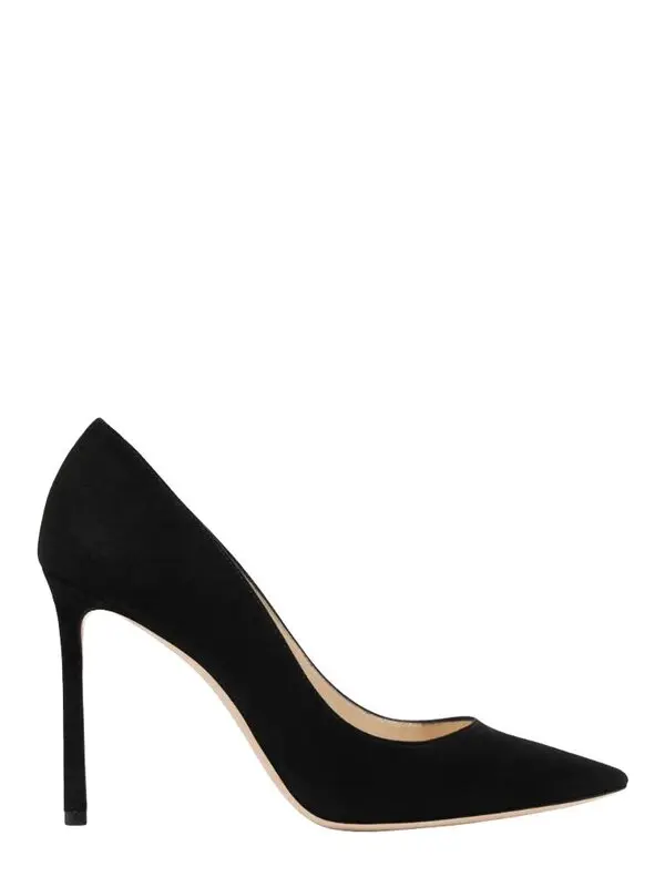 JIMMY CHOO Romy 100 Suede Pumps - Black