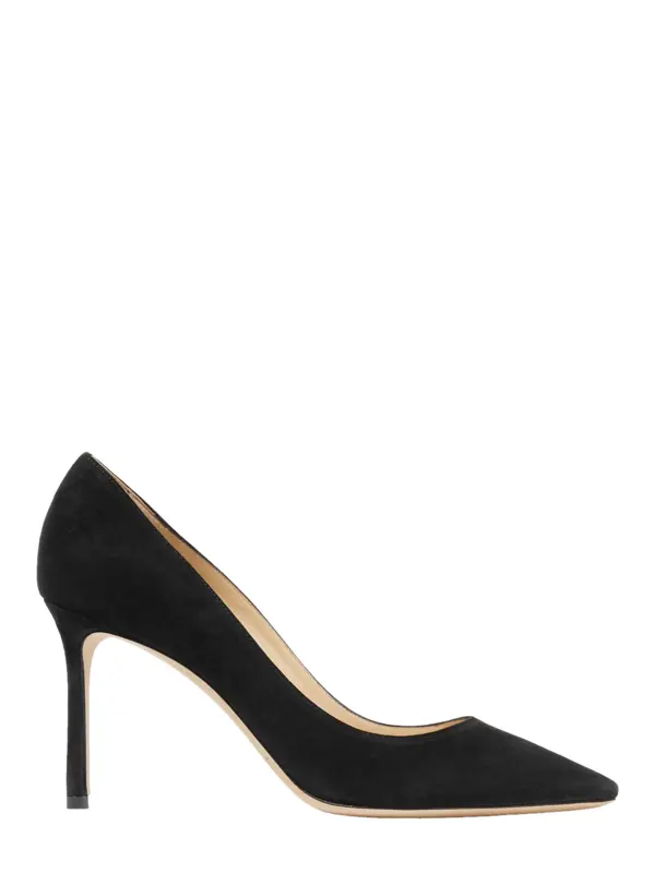 JIMMY CHOO Romy 85 Suede Pumps - Black