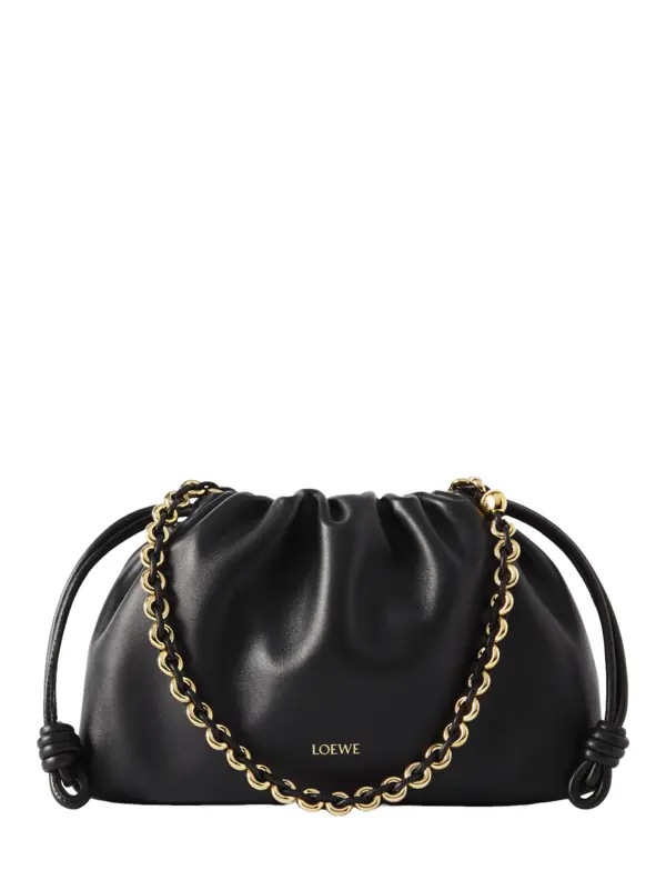 Loewe Flamenco Leather Bag - Black
