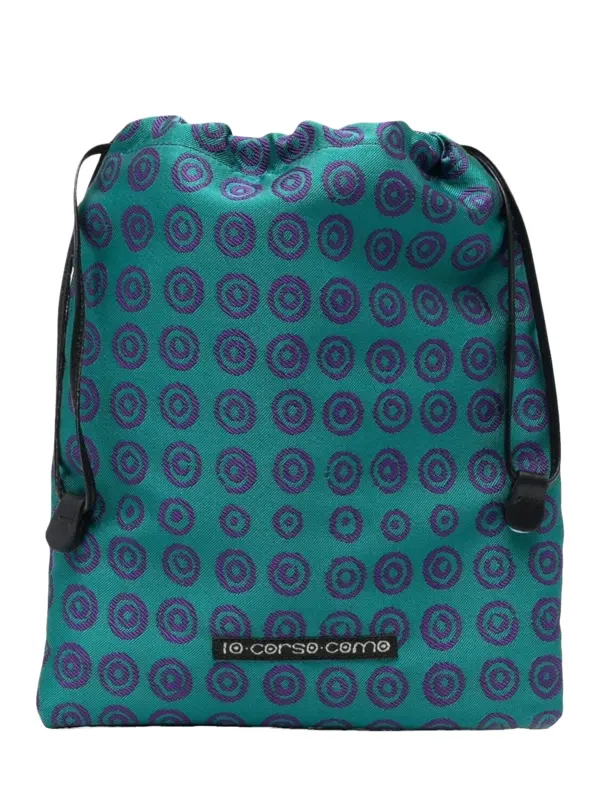 10 CORSO COMO Geometric-print Makeup Bag - Blue