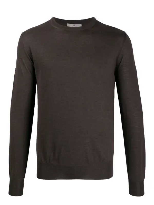 Canali Fine-knit Sweater - Brown