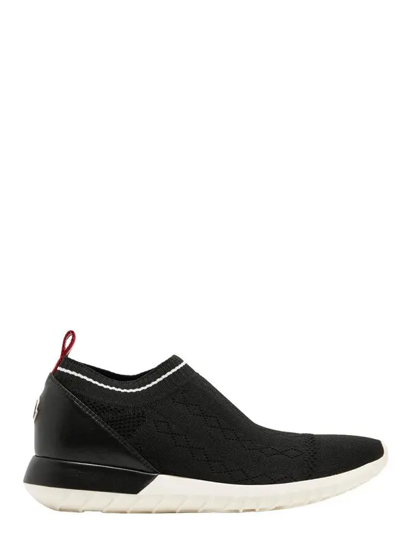 Moncler Giroflee Leather-paneled Sneakers - Black