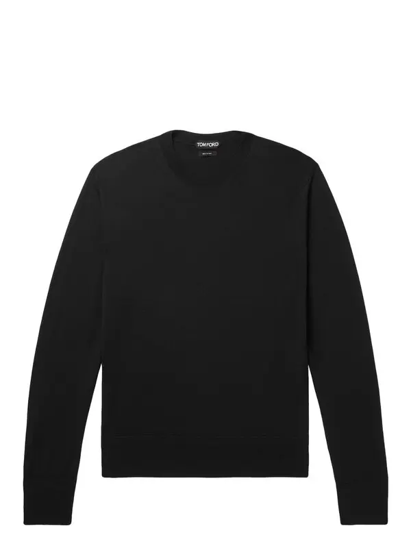 TOM FORD Slim-fit Wool Sweater - Black