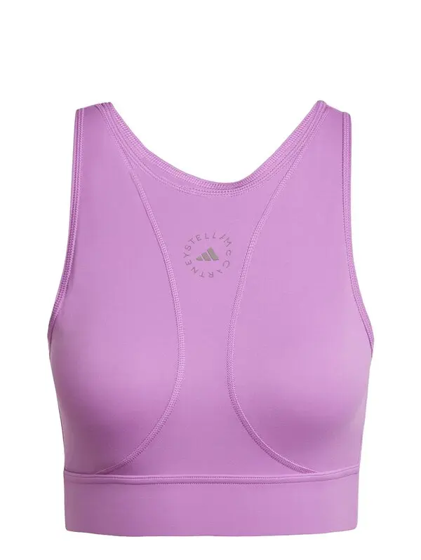 Stella McCartney Truestrength Yoga Crop Top - Semi-pulse Lilac