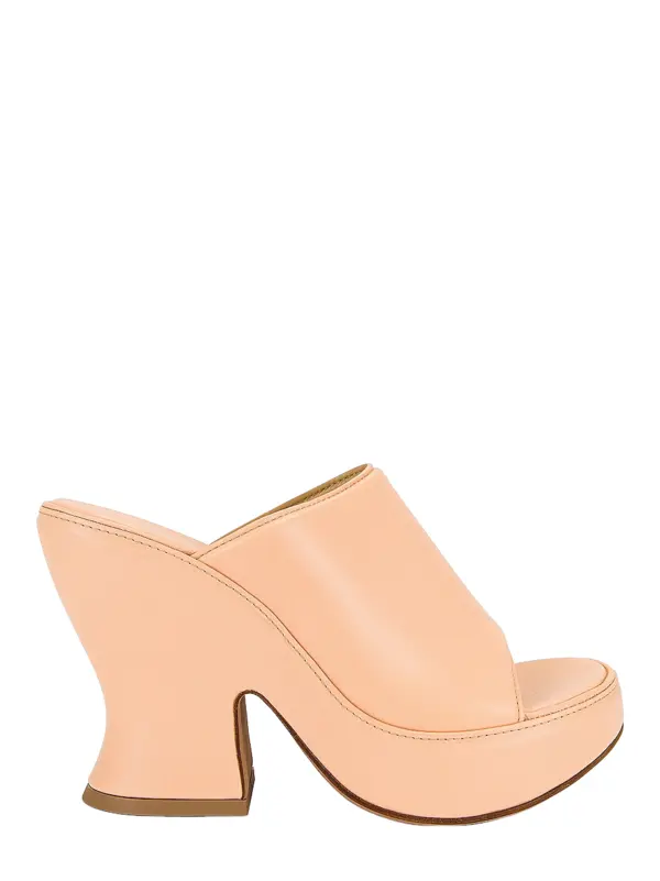 Bottega Veneta Wedge Sandals - Macaroon