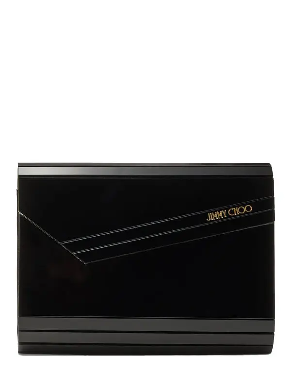 JIMMY CHOO Candy Acrylic Clutch - Black