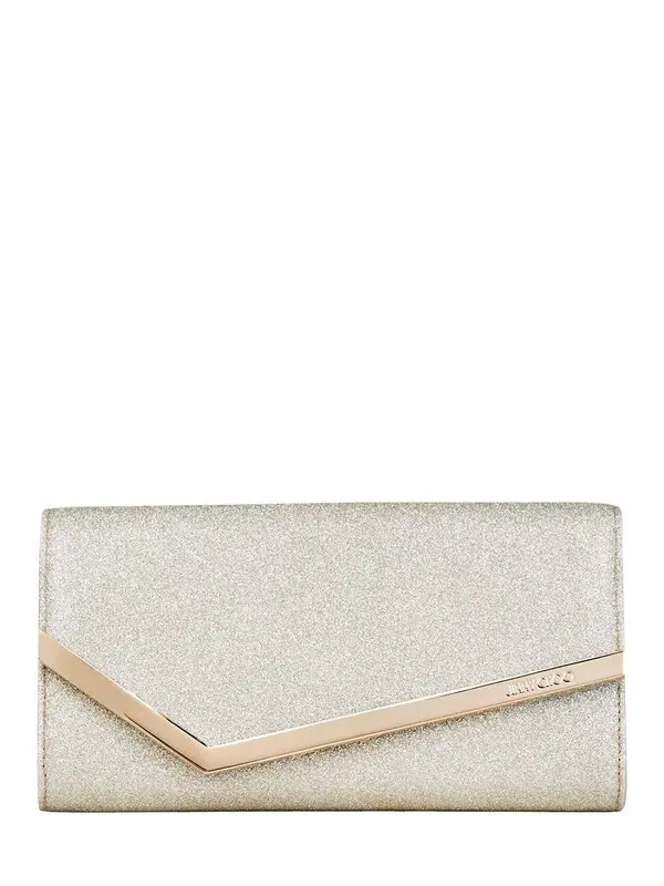 JIMMY CHOO Emmie Clutch - Platinum Ice