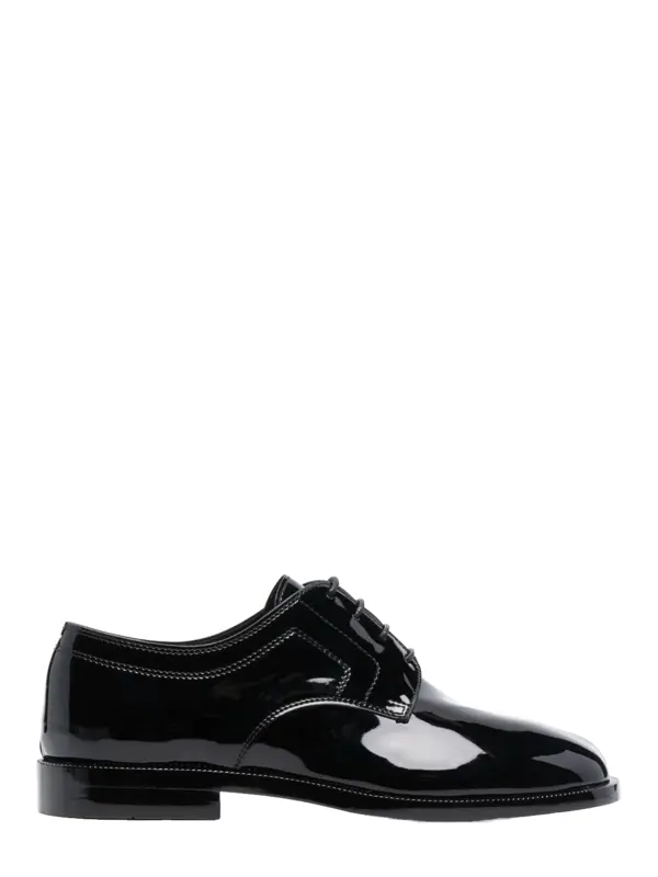 MAISON MARGIELA Tabi Patent-leather Brogues - Black