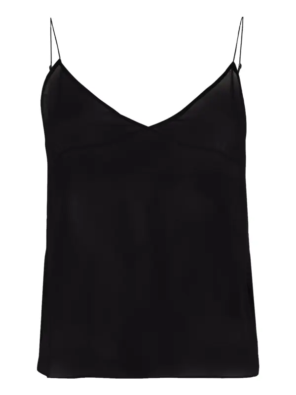 Saint Laurent Sheer-panel Top - Black
