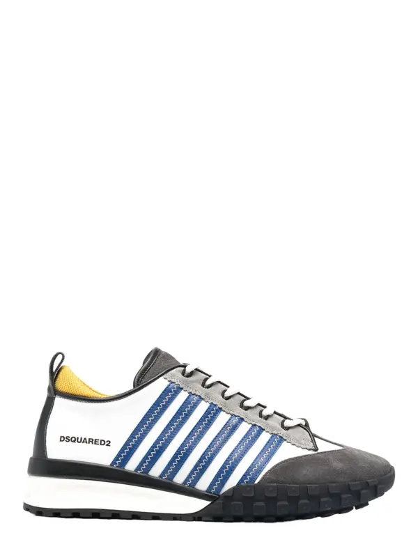 Dsquared2 Jagged Stripe Low-top Sneakers - Grey