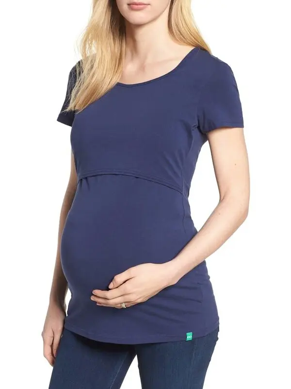 MODERN ETERNITY Nursing Tee - Navy