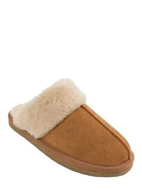 Minnetonka Chesney Mule Slipper - Cinnamon